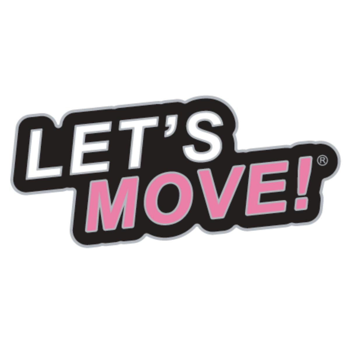 Pink LET'S MOVE Sticker – MOSSA
