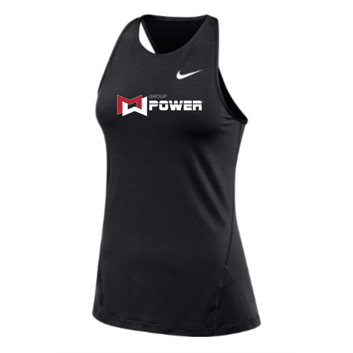 MOSSA Nike Women's All Over Mesh Tank (black) - Power Full Icon Logo