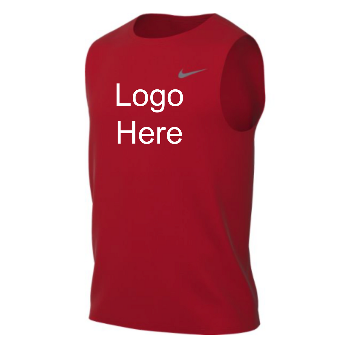 MOSSA Print On Demand Men's Nike Team Legend Sleeveless Crew (red)