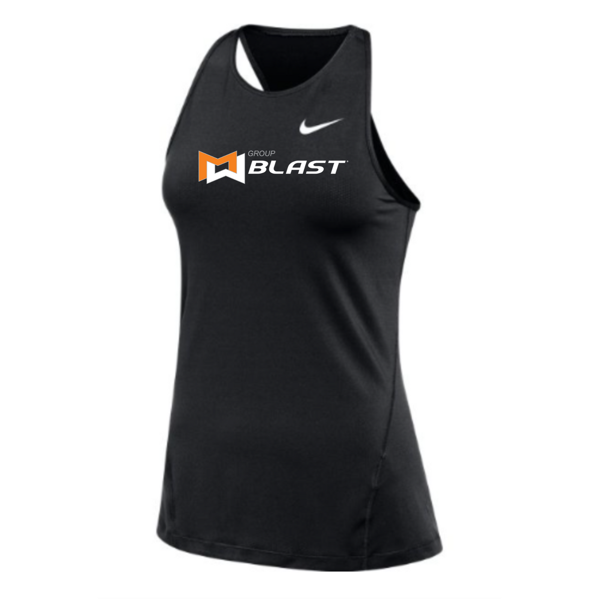 MOSSA Nike Women's All Over Mesh Tank (black) - Blast Full Icon Logo